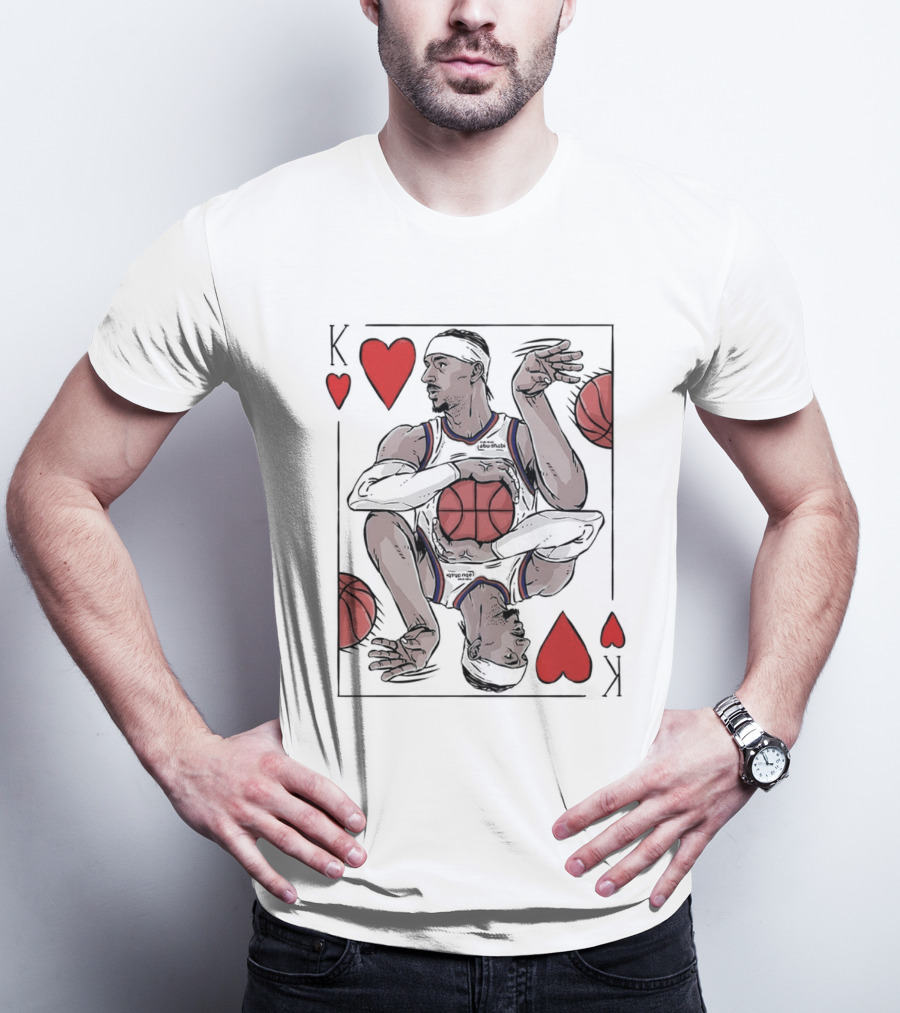 Shai Gilgeous Alexander OKC Thunder NBA Playing Card Heart T-Shirt