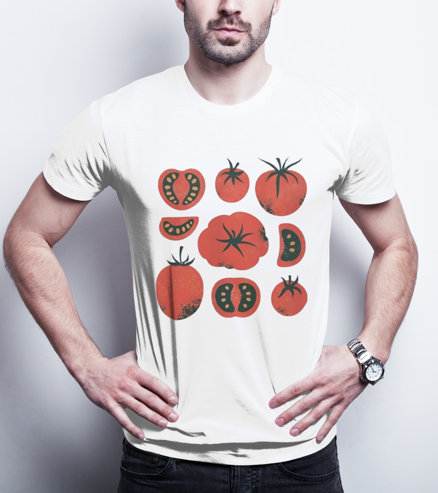 Tomato Garden Harvest Fruit Nature Botanical T-Shirt