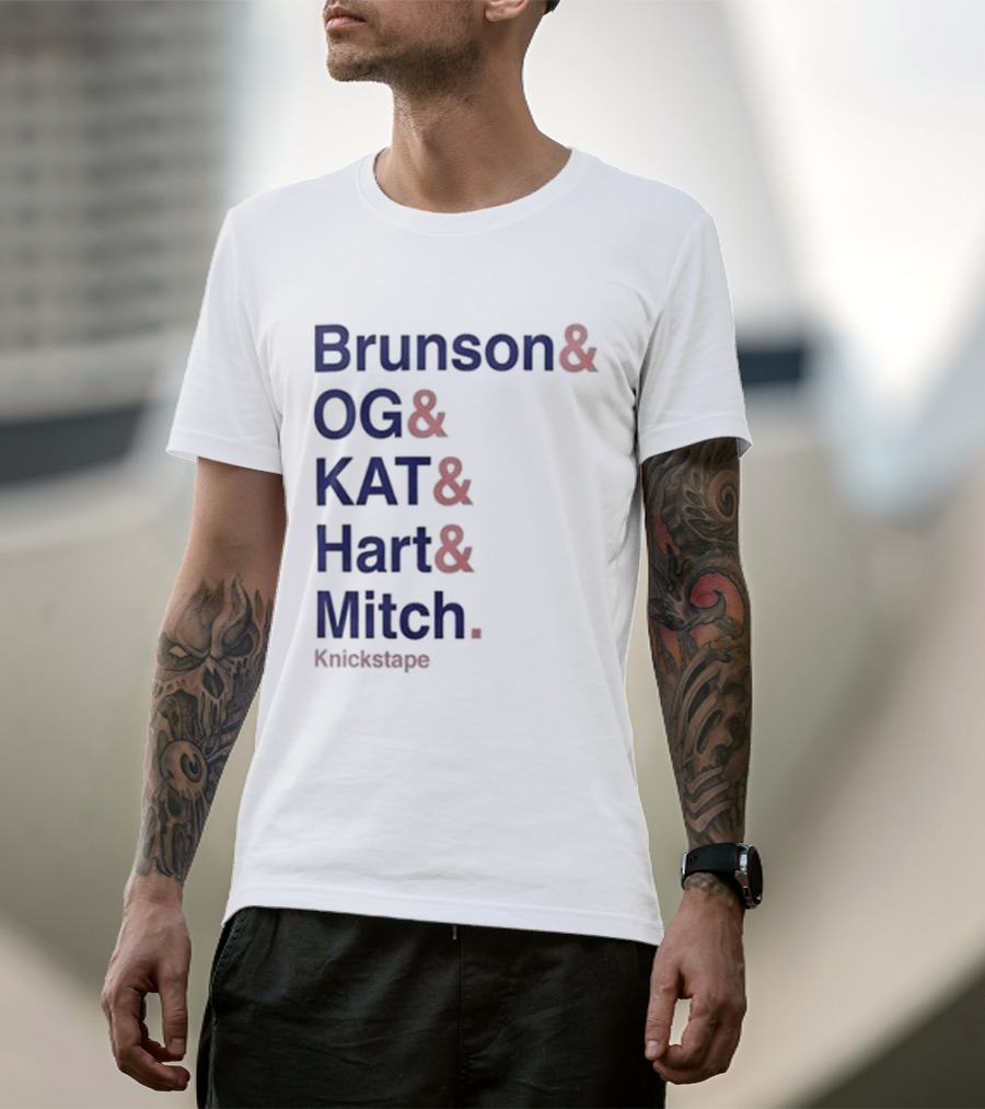 Timothee Chalamet Brunson OG KAT Hart Mitch KnicksTape T-Shirt