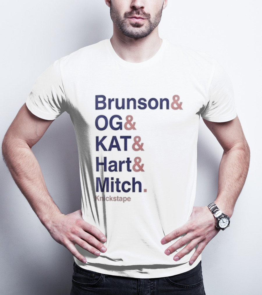 Timothee Chalamet Brunson OG KAT Hart Mitch KnicksTape T-Shirt
