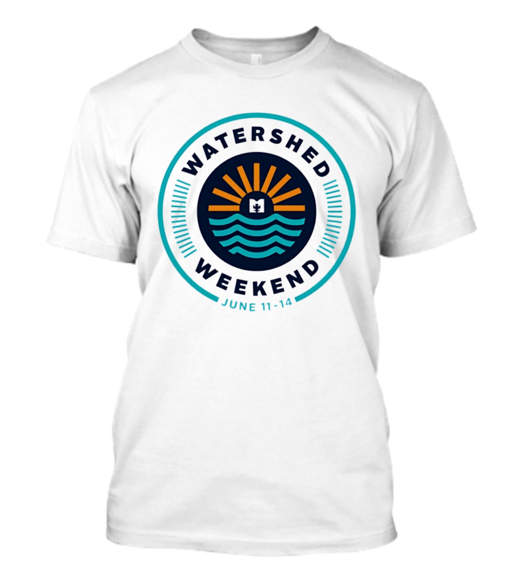 Watershed Weekend June 11 14 Sun Water Nature Outdoors Minimalist T-Shirt
