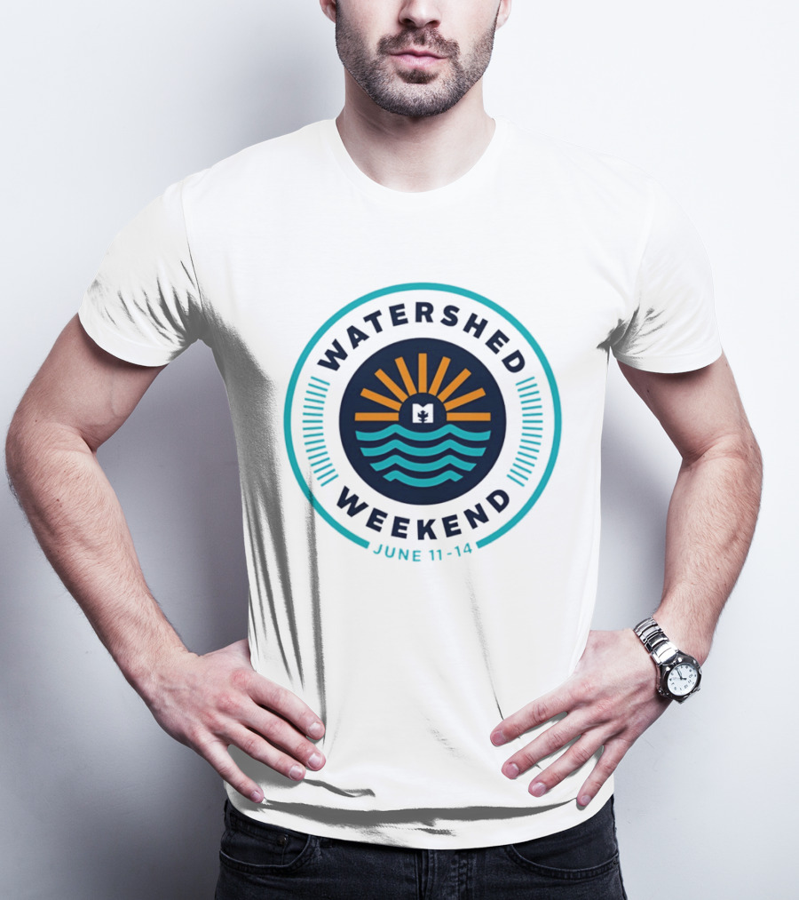 Watershed Weekend June 11 14 Sun Water Nature Outdoors Minimalist T-Shirt