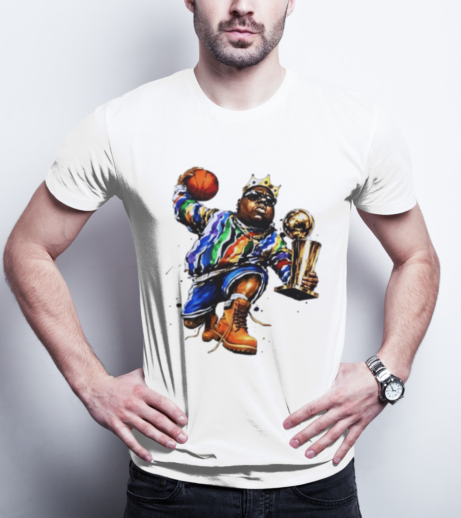 New York Knicks Basketball Biggie Smalls Crown Trophy T-Shirt