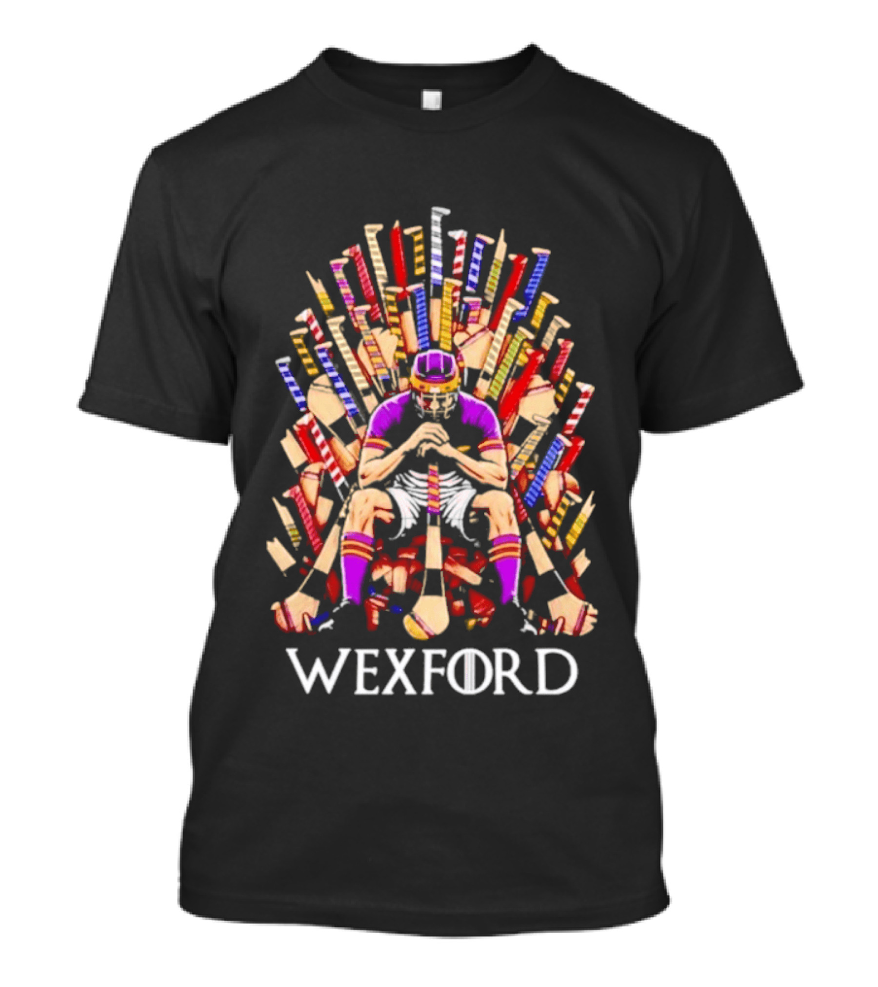 Wexford Game Of Hurls Throne Hurling Player T-Shirt