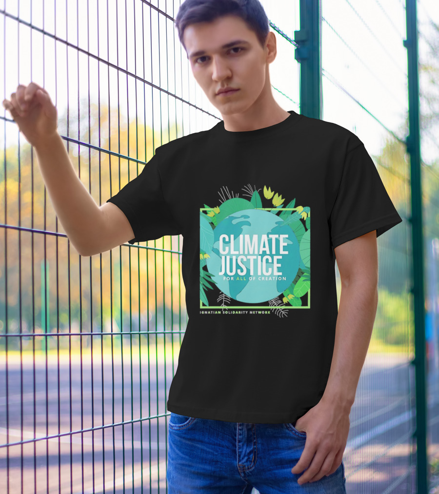 Ignatian Solidarity Network Climate Justice For All Of Creation Earth Floral T-Shirt