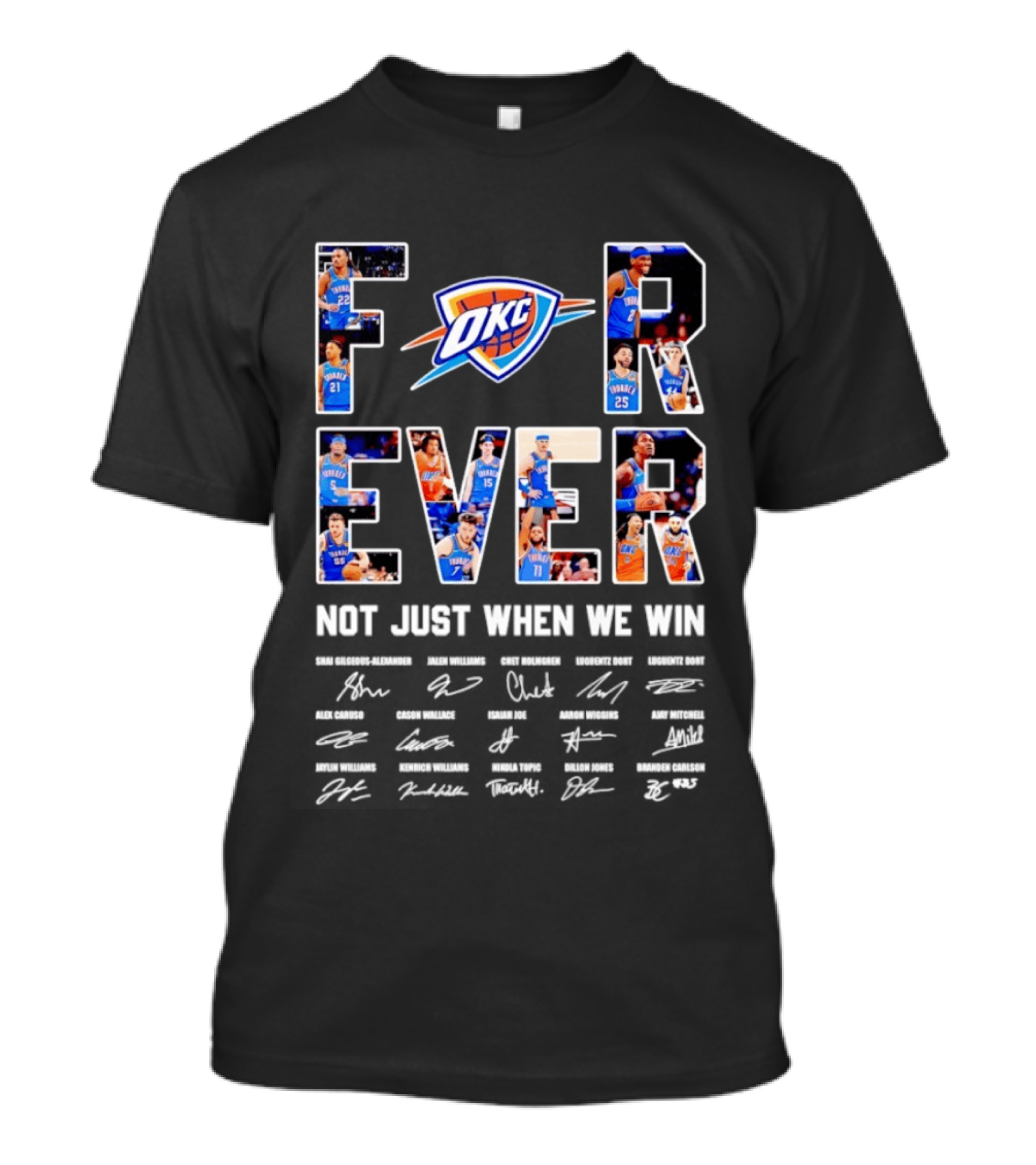 Oklahoma City Thunder Forever Fan Support Basketball Team Loyalty T-Shirt