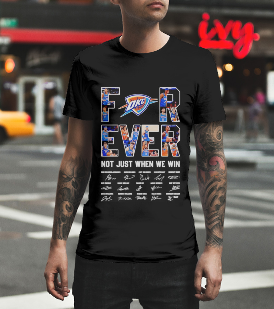 Oklahoma City Thunder Forever Fan Support Basketball Team Loyalty T-Shirt
