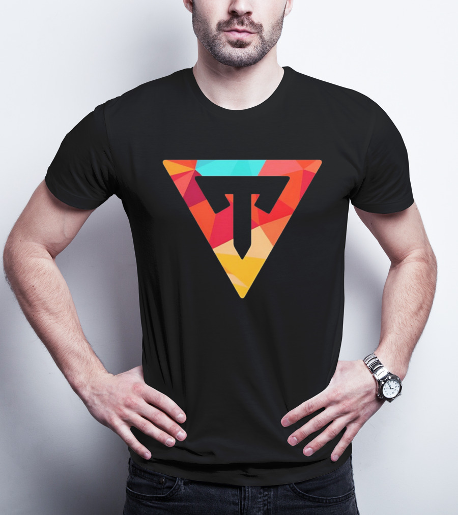Typical Gamer Logo Colorful Triangular T-Shirt