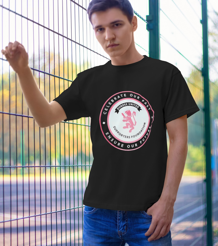 Dundee United Celebrate Our Past Ensure Our Future Supporters Foundation Lion Crest T-Shirt