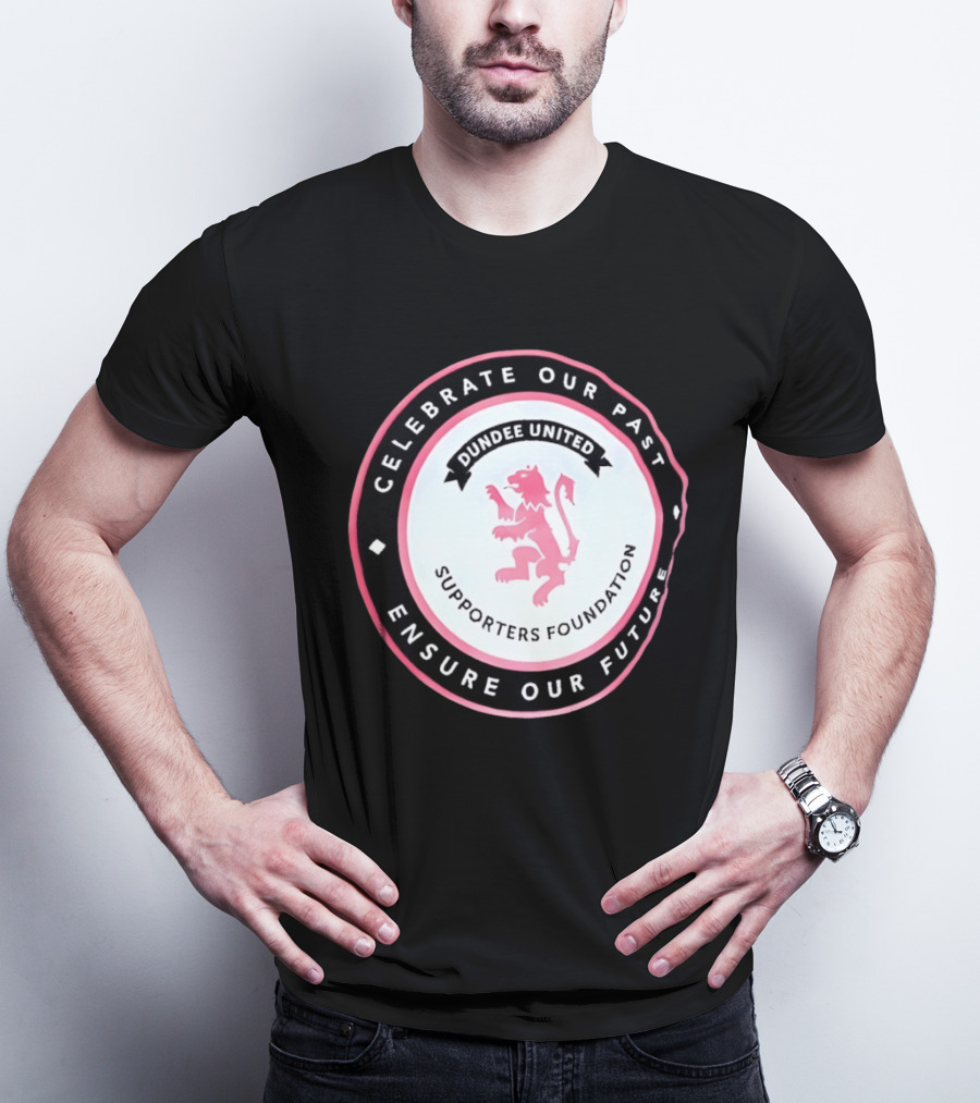 Dundee United Celebrate Our Past Ensure Our Future Supporters Foundation Lion Crest T-Shirt