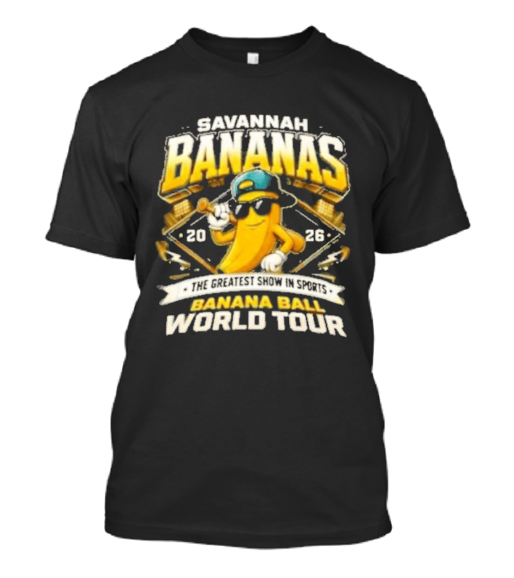 Savannah Bananas Banana Ball World Tour 2026 Baseball Event T-Shirt