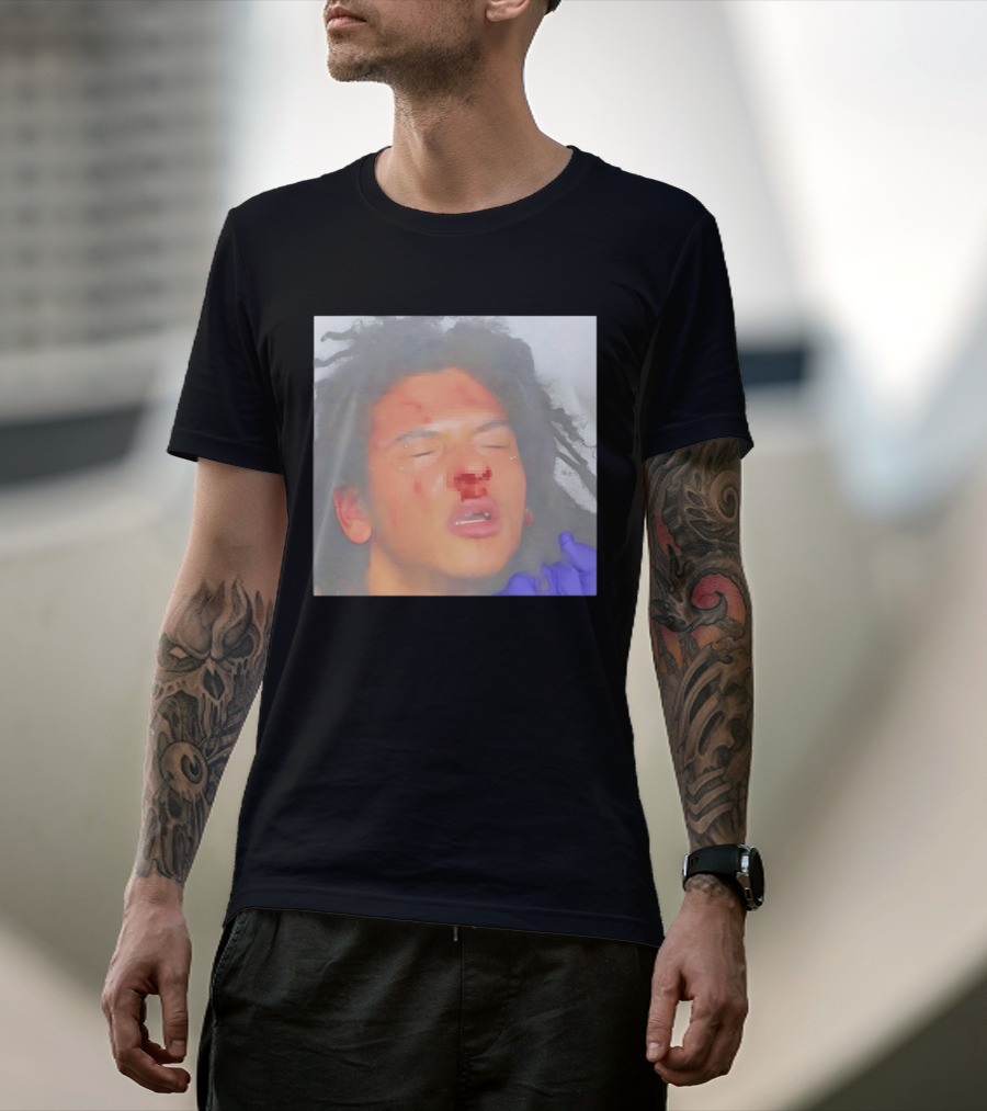 John Doe Unknown Player Generic Team Bloody Face T-Shirt