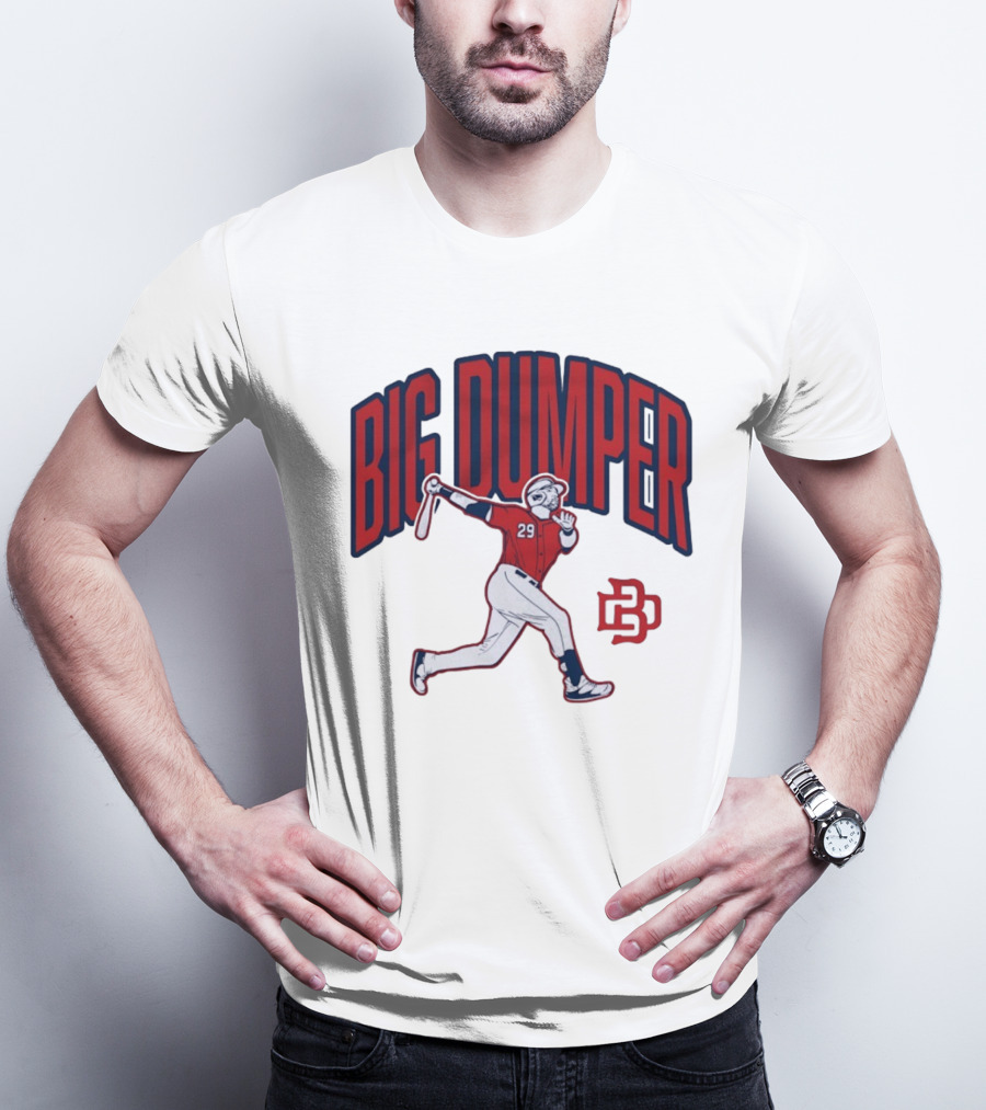 Big Dumper Baseball Player 29 Hitter Action Pose T-Shirt