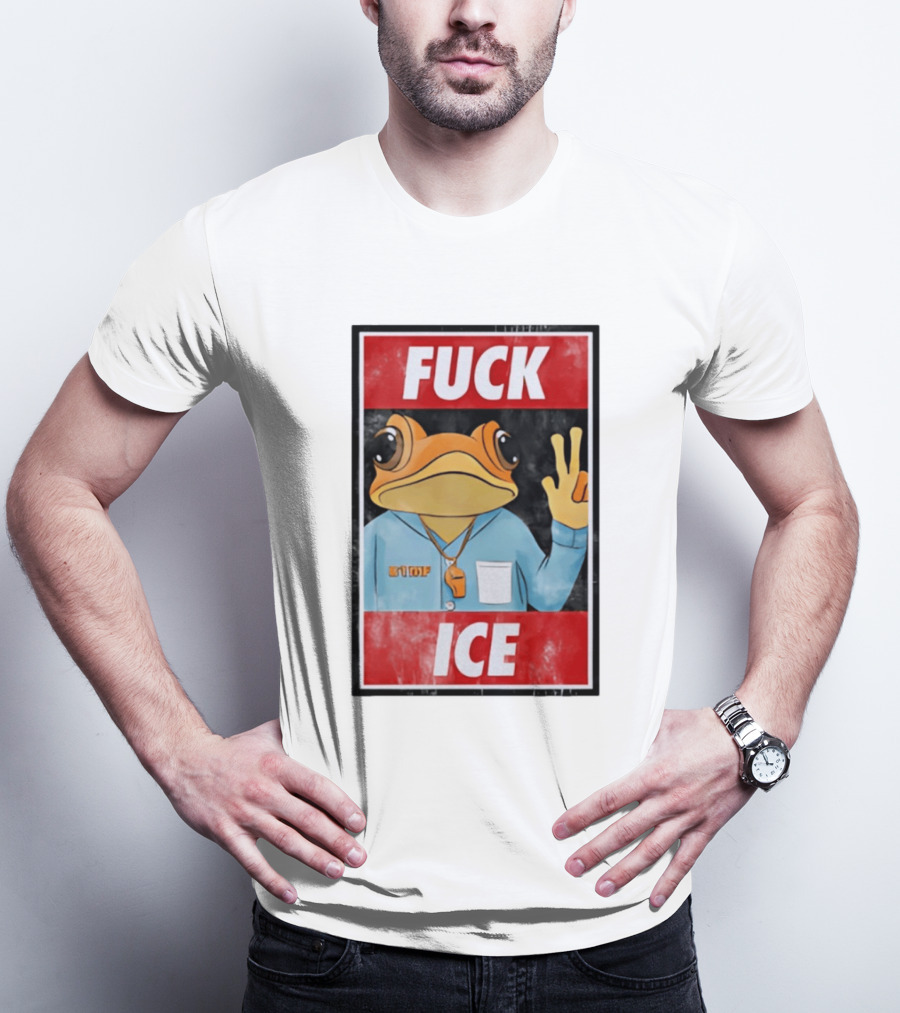 Fuck ICE DTMF Frog Whistle New York Knicks Player Basketball Sports T-Shirt