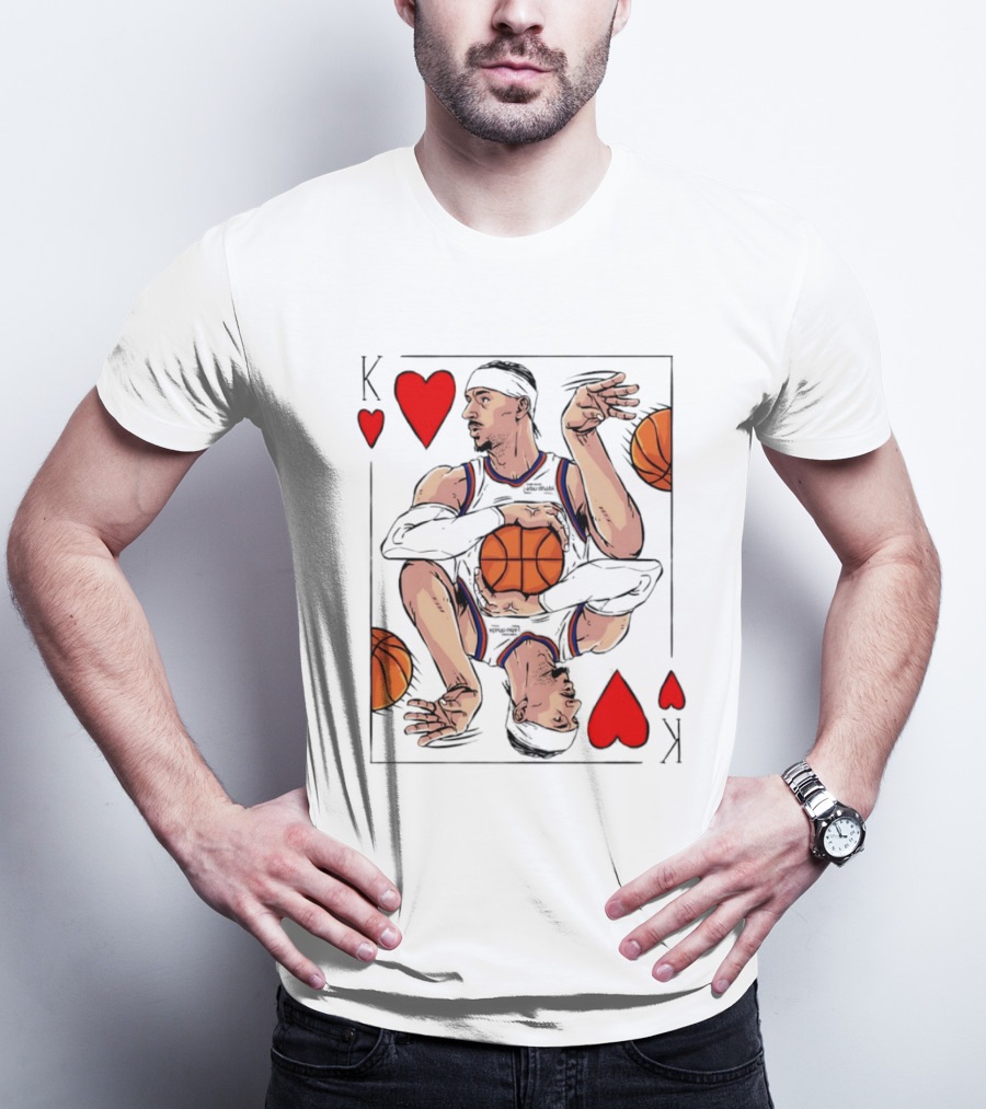 Josh Hart New York Knicks King Of Hearts NBA Card T-Shirt