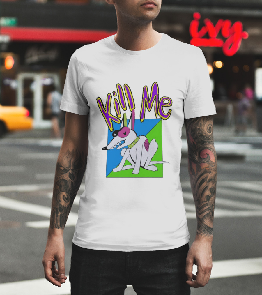 Kill Me Spuds MacKenzie Dog 1980s Pop Culture T-Shirt