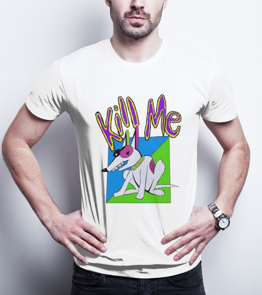 Kill Me Spuds MacKenzie Dog 1980s Pop Culture T-Shirt