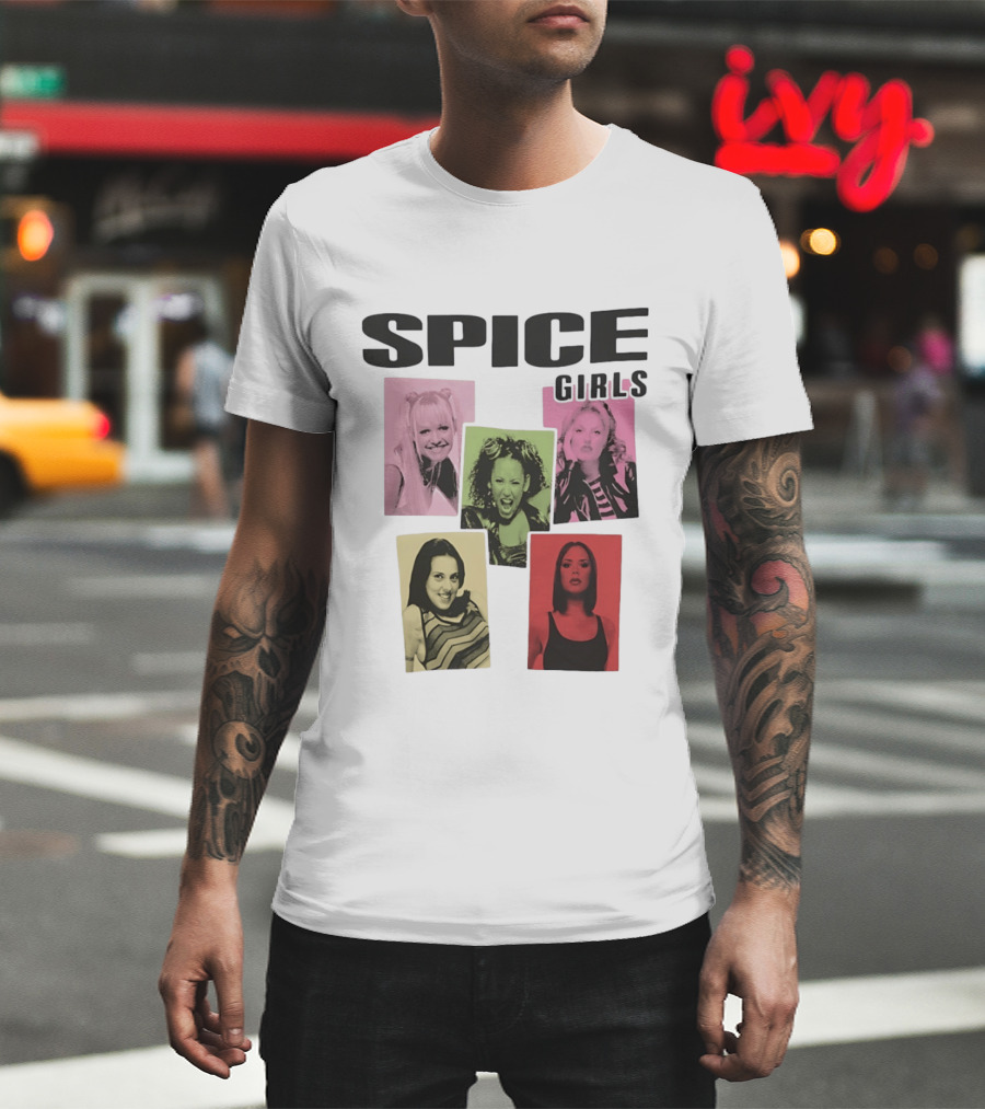 Spice Girls Emma Mel B Geri Mel C Victoria T-Shirt
