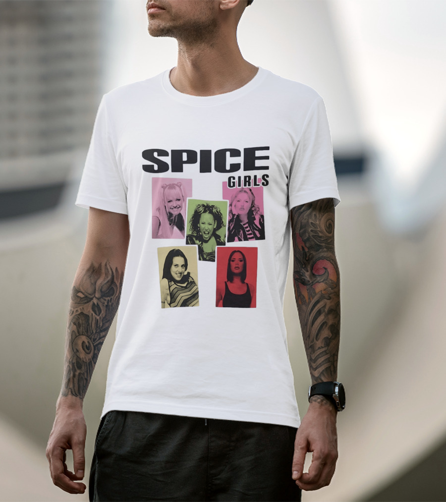Spice Girls Emma Mel B Geri Mel C Victoria T-Shirt