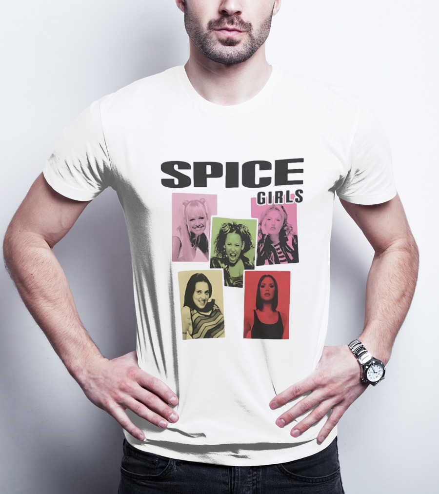 Spice Girls Emma Mel B Geri Mel C Victoria T-Shirt