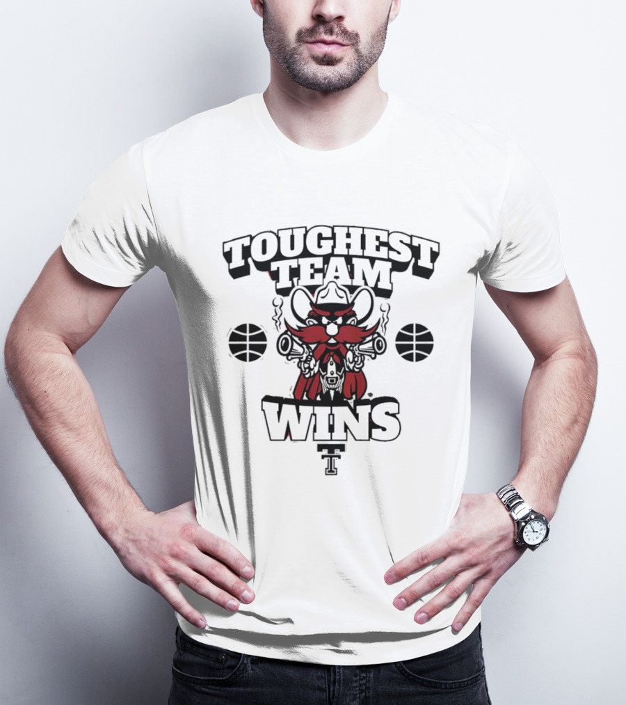 Texas Tech Red Raiders Toughest Team Wins Masked Rider Basketball T-Shirt
