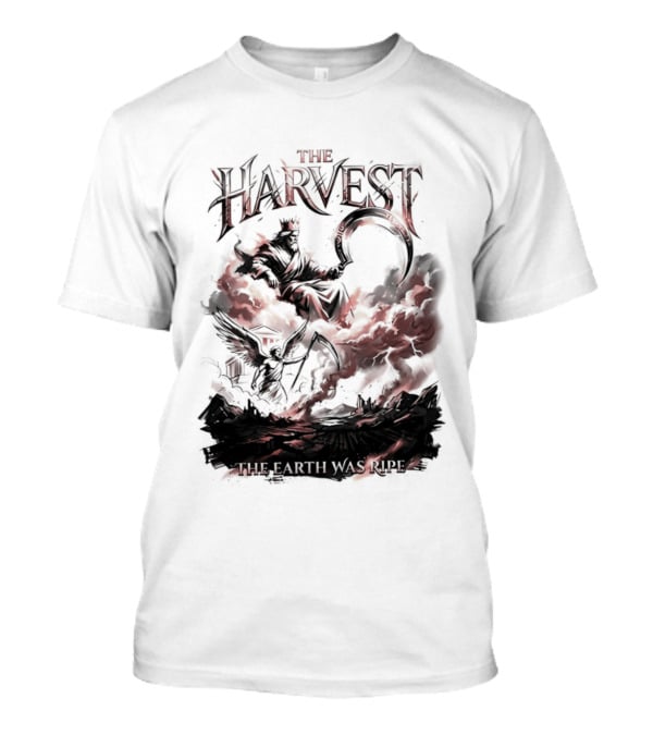 The Harvest Ripe Earth Dark Reaper Scythe T-Shirt