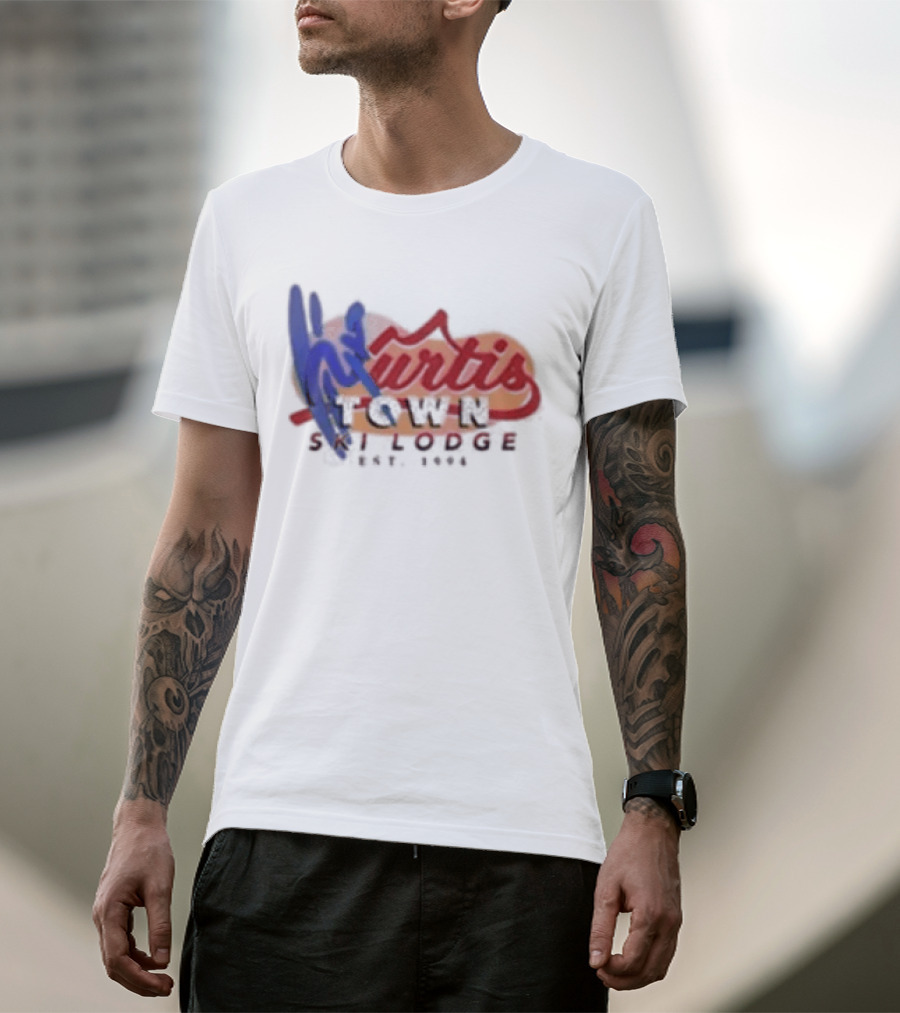 Kurtis Conner Ski Lodge Est 1994 Retro Winter Lodge T-Shirt