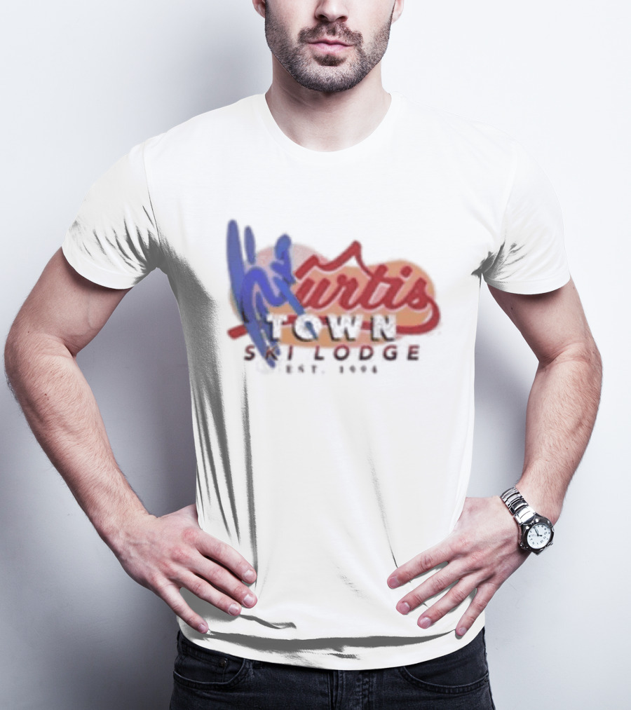 Kurtis Conner Ski Lodge Est 1994 Retro Winter Lodge T-Shirt