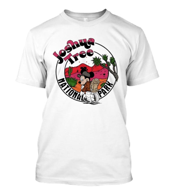 Mickey Mouse Hiking Adventure Joshua Tree National Park T-Shirt