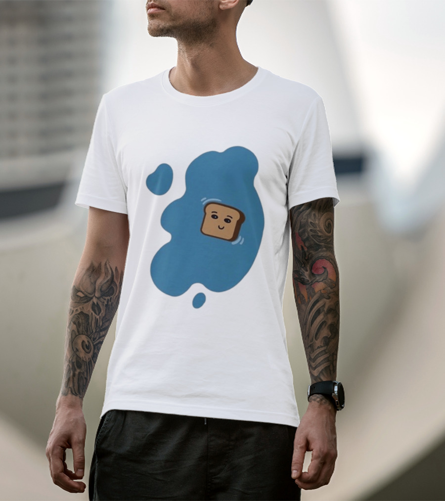 New Soggy Toast Another Spill Happy Bread In Puddle T-Shirt