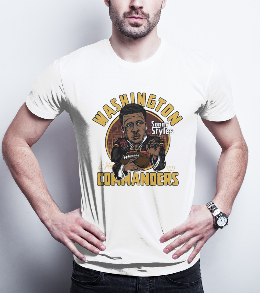 Washington Commanders Sonny Styles Classic Caricature T-Shirt