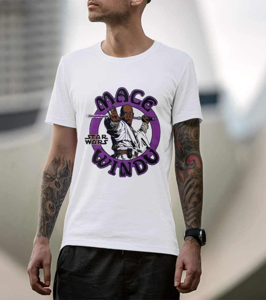 Star Wars Mace Windu Purple Jedi T-Shirt