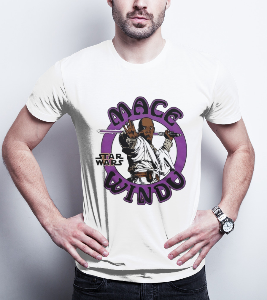 Star Wars Mace Windu Purple Jedi T-Shirt