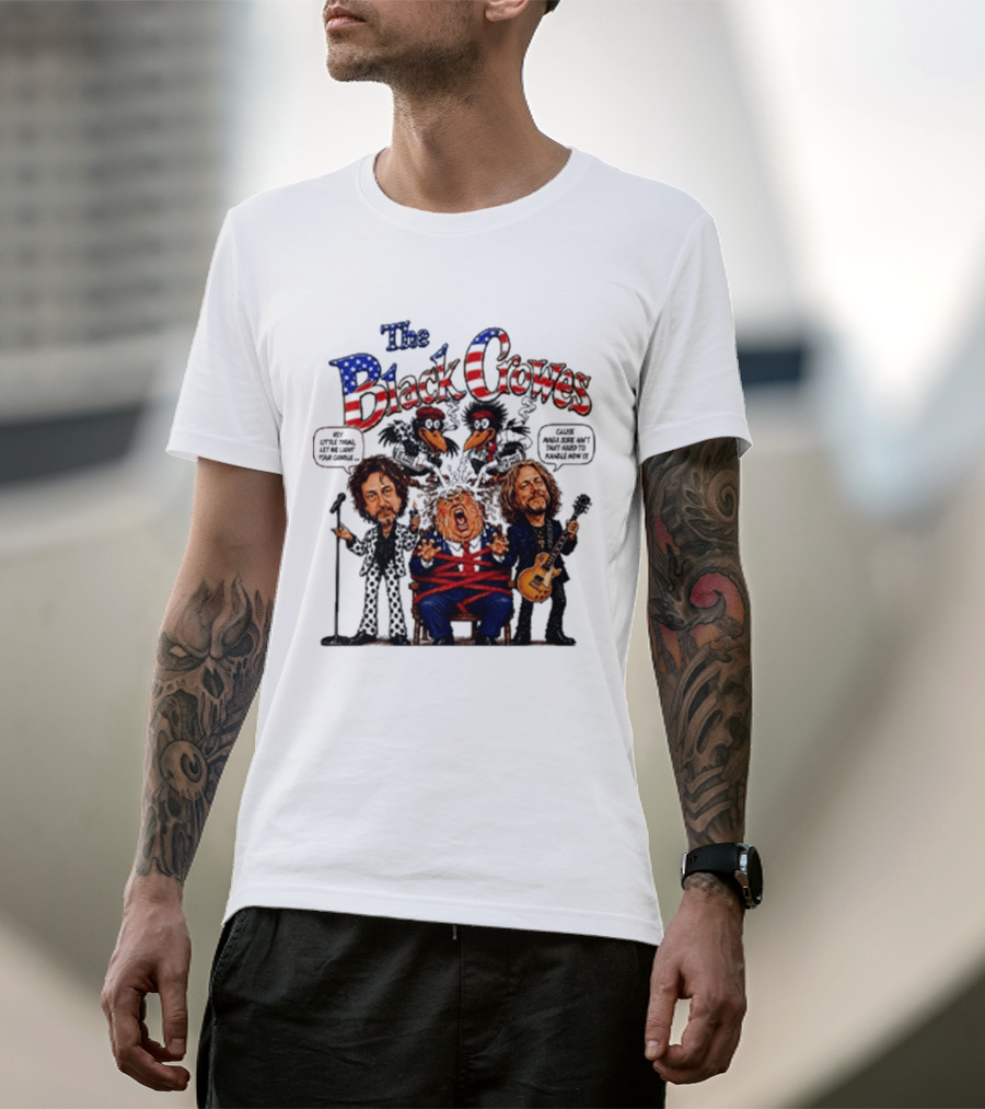The Black Crowes Dump On Trump Political Commentary Band T-Shirt