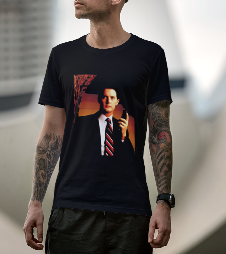 Dale Cooper Twin Peaks Iconic Red Room Aesthetic T-Shirt