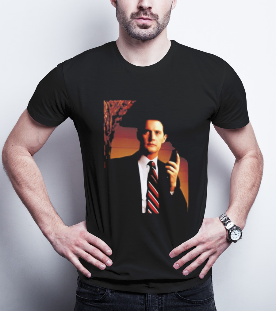 Dale Cooper Twin Peaks Iconic Red Room Aesthetic T-Shirt