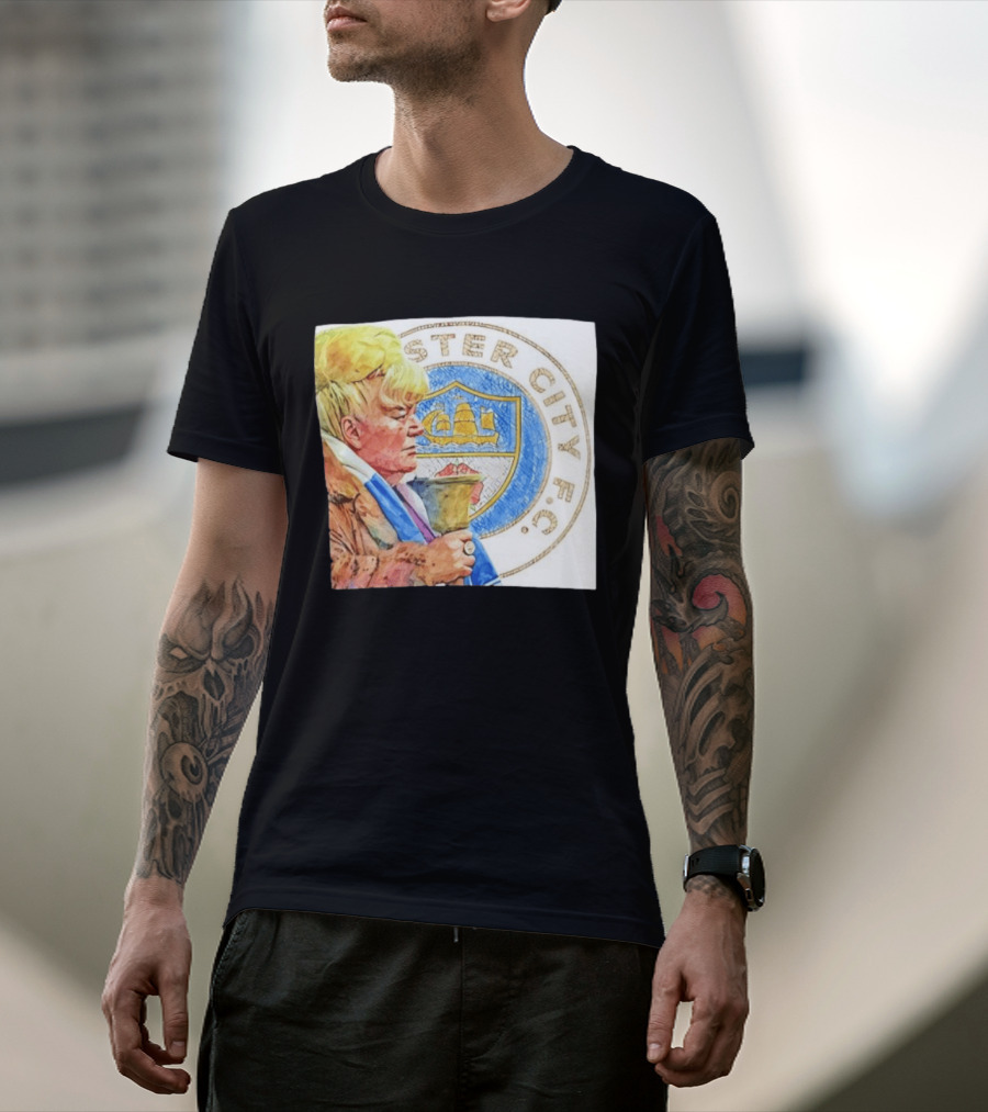 Helen The Bell Manchester City FC Icon With Fan And Club T-Shirt