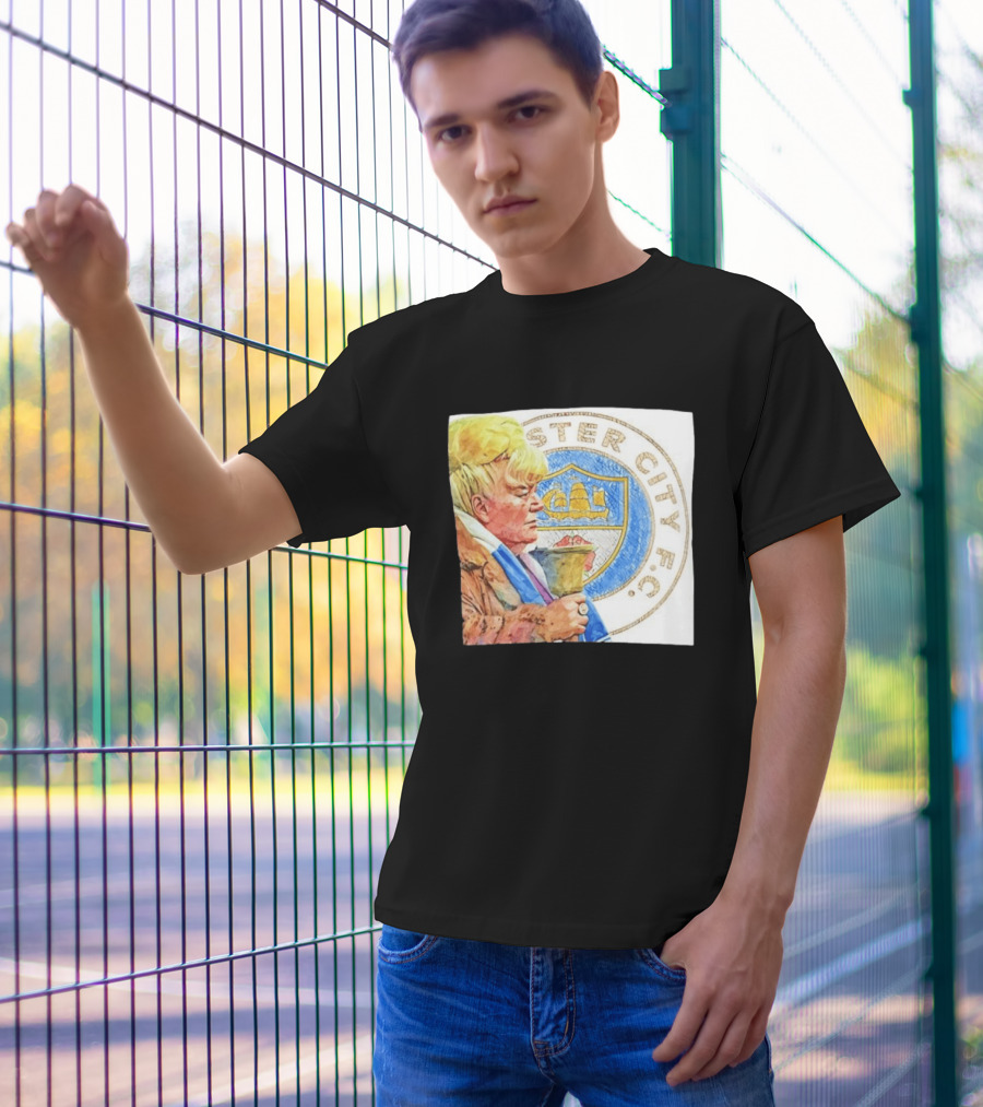 Helen The Bell Manchester City FC Icon With Fan And Club T-Shirt
