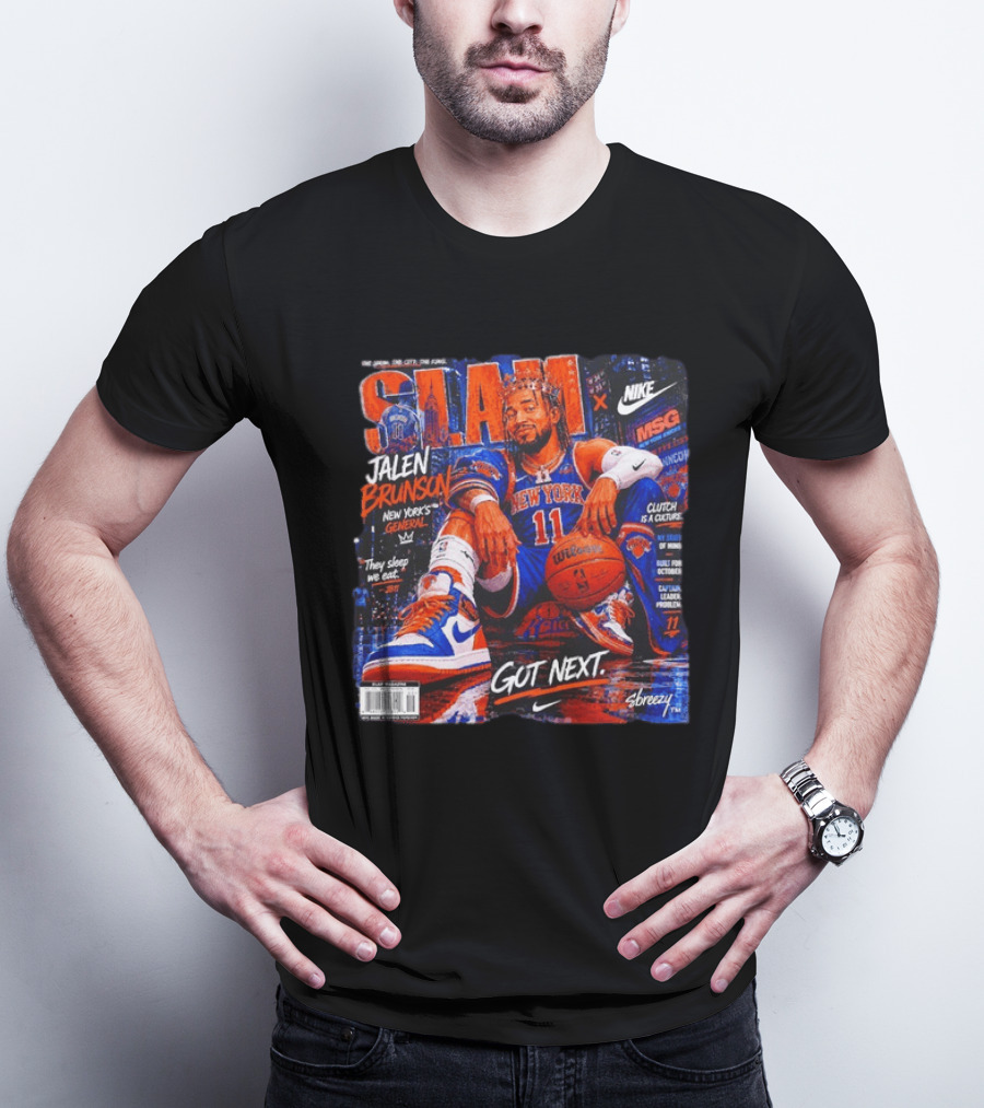 SLAM Jalen Brunson New York Knicks Nike X MSG Got Next T-Shirt