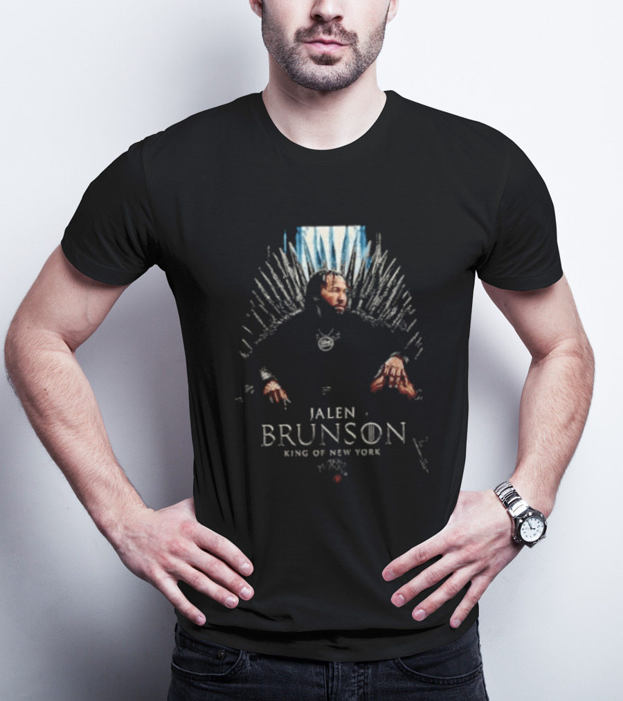 Jalen Brunson Game Of Thrones King Of New York Knicks Throne Concept T-Shirt