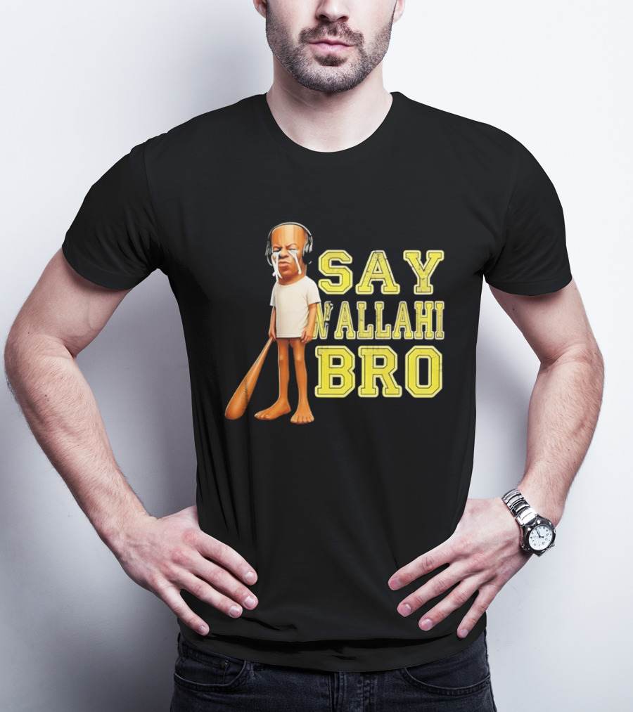 Tyler The Creator Say Wallahi Bro Baseball Bat T-Shirt