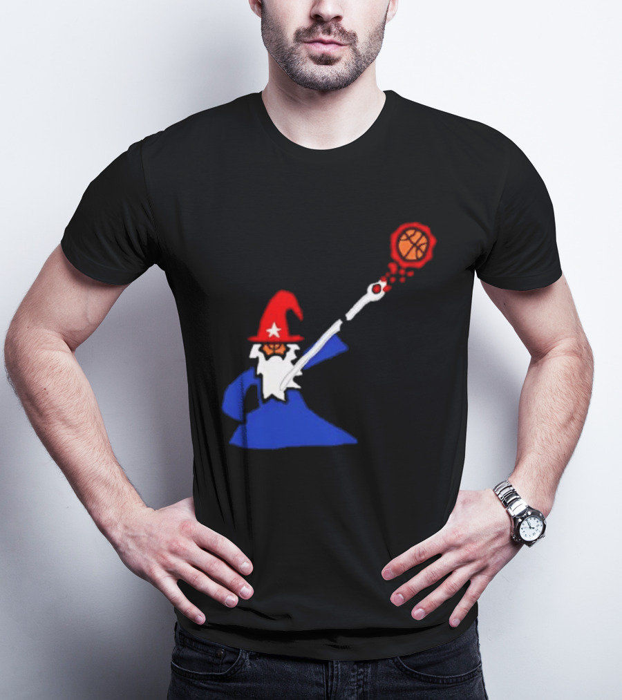 Washington Wizards NBA Basketball Player Wizard Hat Star Basketball T-Shirt