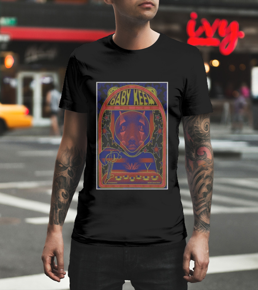 Baby Keem The Fillmore Tour 2026 Concert Abstract Astronaut Art By Destroy Design Guild T-Shirt