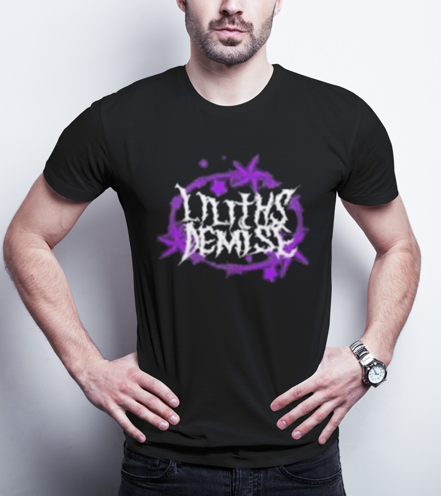 Lilith Demise Scream Like A Girl Purple Starburst T-Shirt