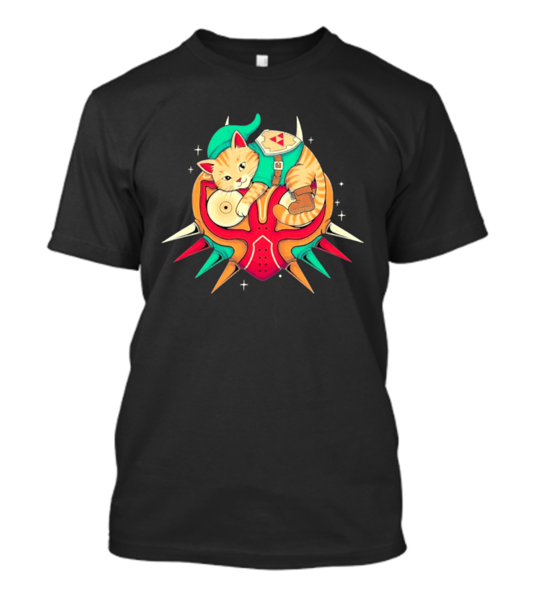 Legend Of Zelda Cat Link Majora's Mask Video Game T-Shirt