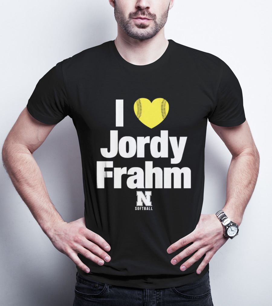 I Heart Jordy Frahm Nebraska Cornhuskers Softball T-Shirt