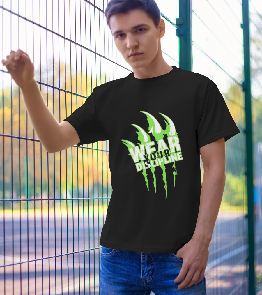Distressed Green Claw Wear Your Discipline Claw Marks T-Shirt