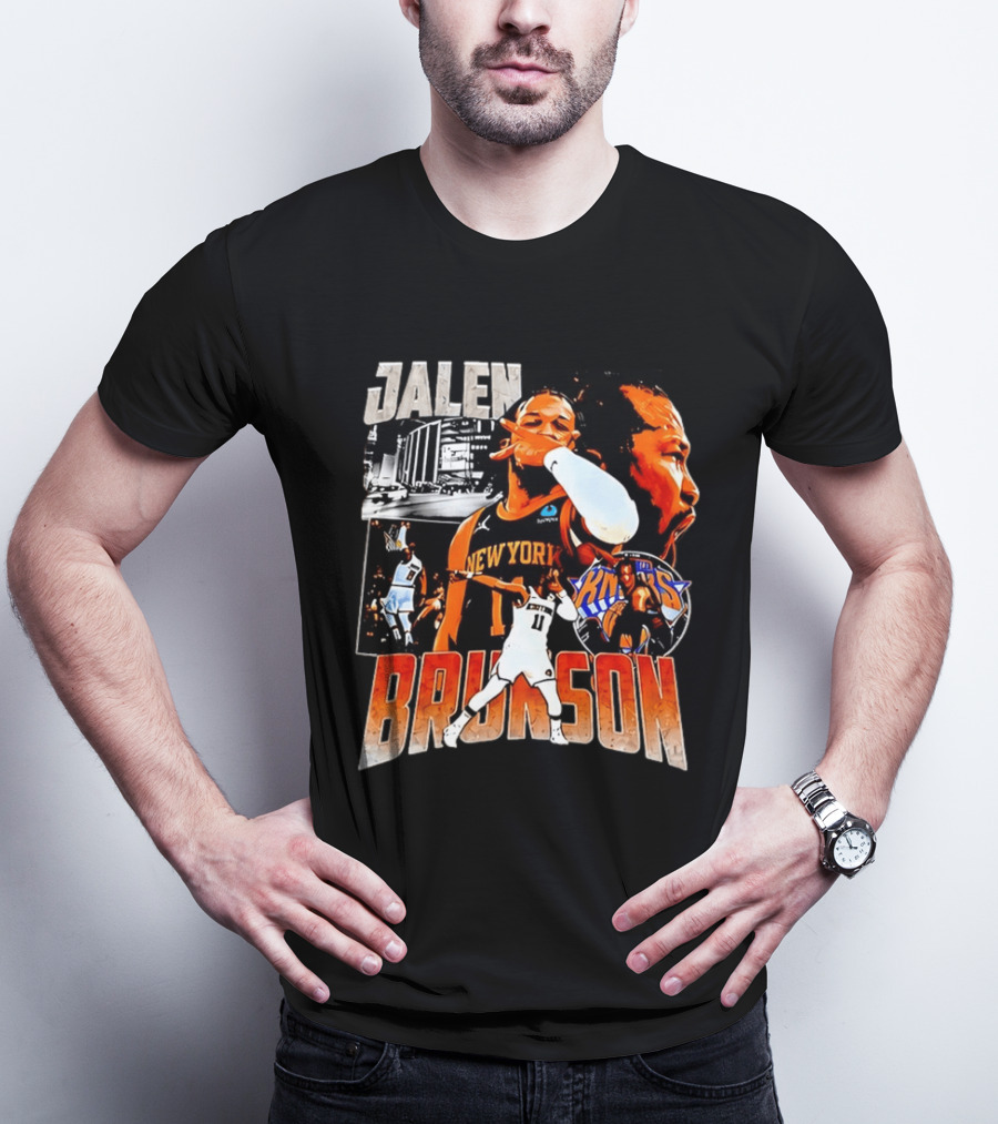 Jalen Brunson New York Knicks Basketball Collage Knicks T-Shirt