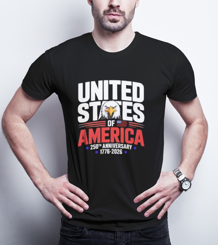 United States Of America 250th Anniversary 1776 2026 Celebration T-Shirt