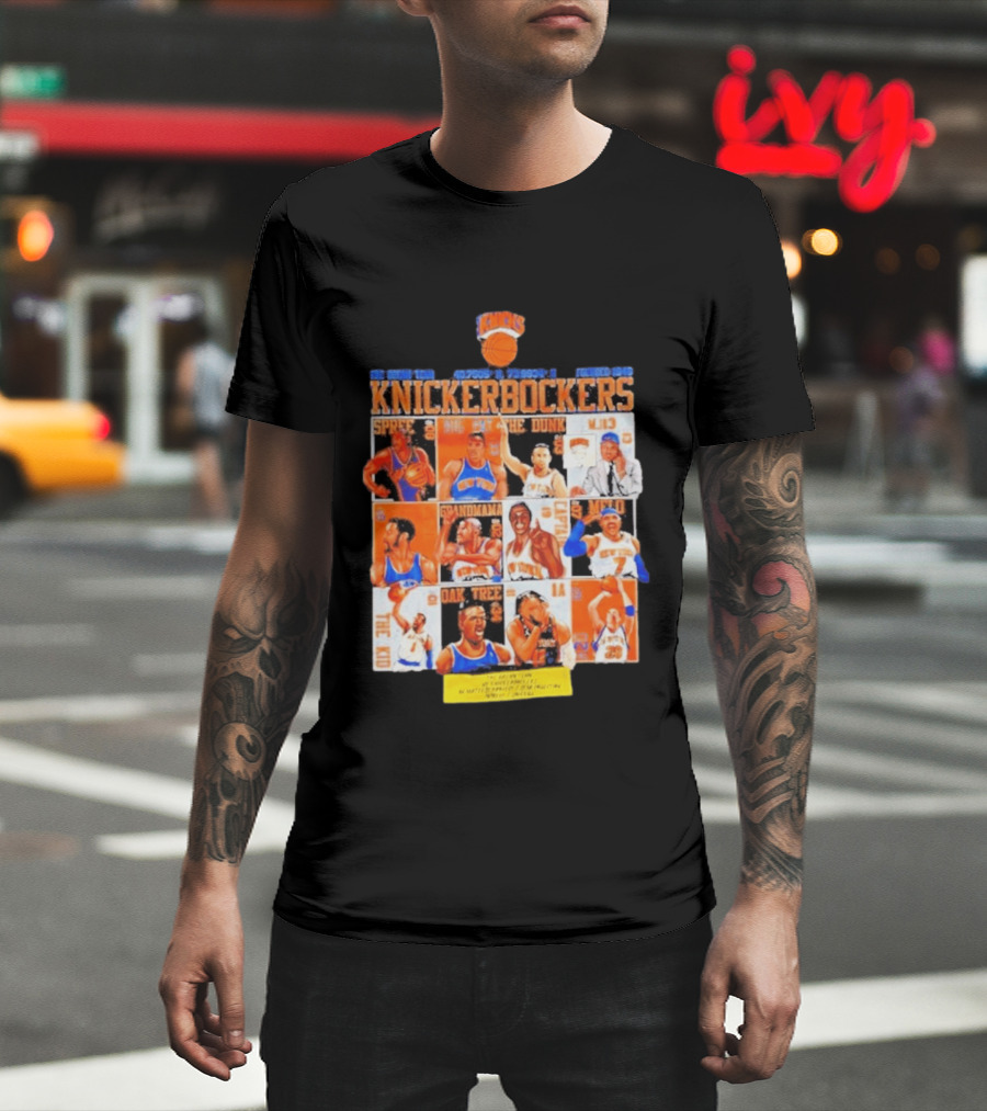 New York Knicks Knickerbockers Basketball Legends Spree Melo Run MSG Series T-Shirt